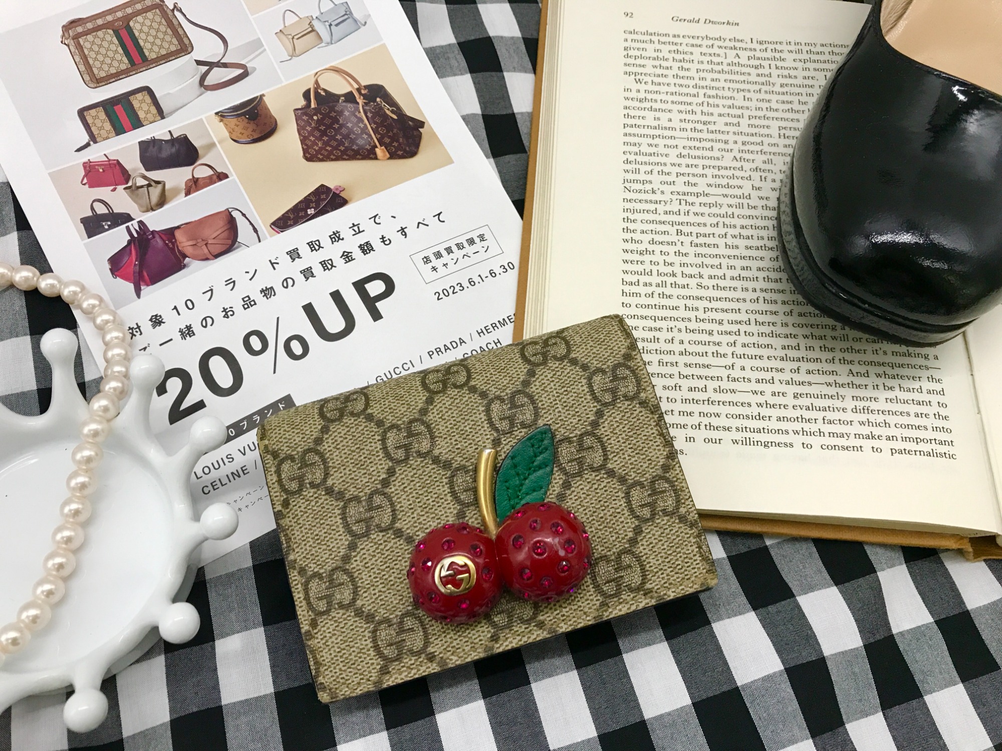 6月は対象10ブランド20％UPキャンペーン！GUCGI(グッチ) 「GGスプリーム チェリー 財布」買取入荷致しました♪ [2023.06. ...