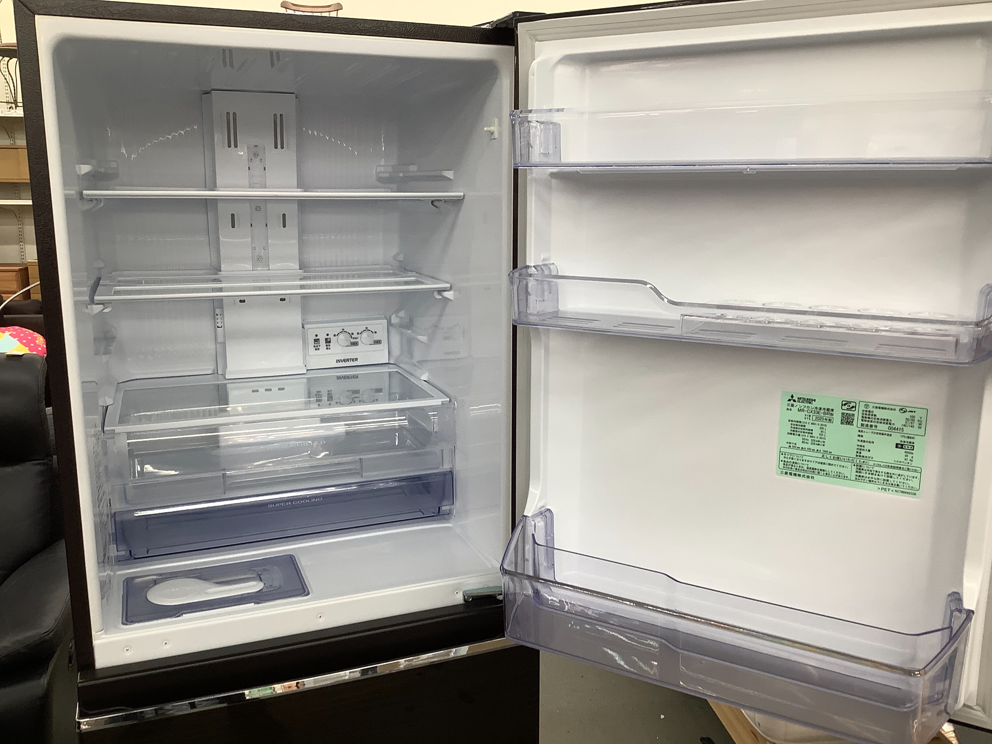 MITSUBISHI（三菱）の2020年製3ドア冷蔵庫 MR-CX33E-BRを買取入荷致しました！ [2022.11.14発行]｜リサイクル ...